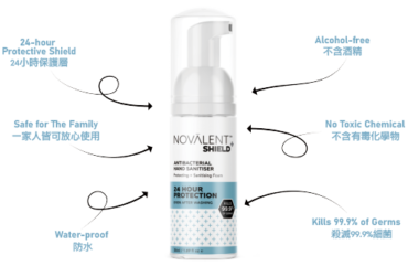 Novalent Shield+ Antibacterial Hand Sanitizer - WillShop®